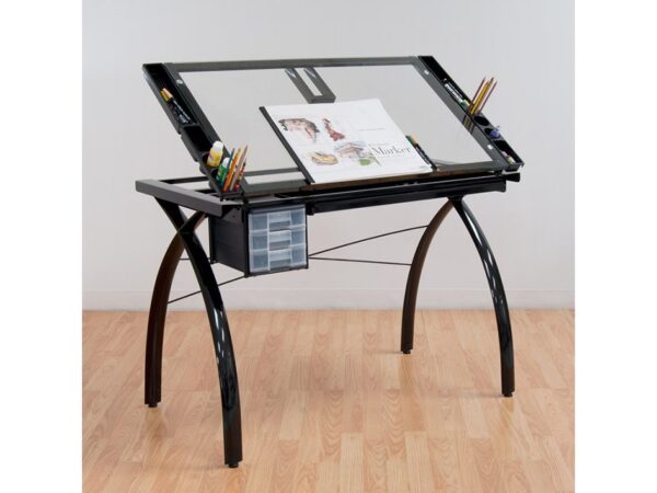Studio Designs Futura Craft Station - Black/Clear - Tegne.no