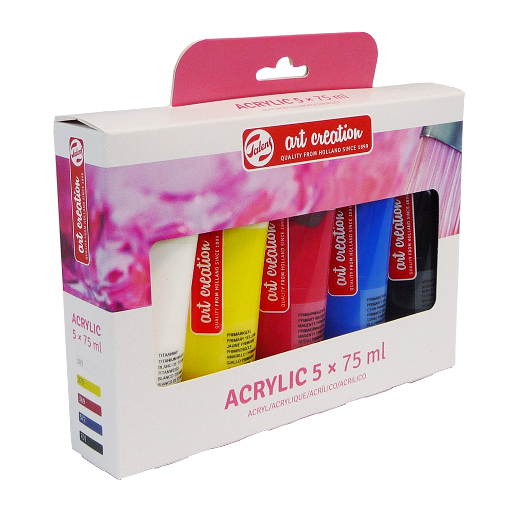 Art Creation Akryl - Sett 5x75ml - Tegne.no
