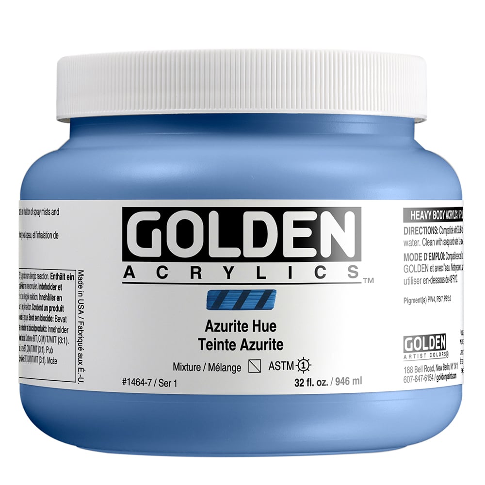 Golden Heavy Body Akryl 946ml - 1464 Azurite Hue - Tegne.no